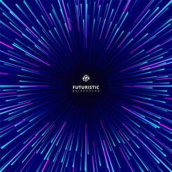 Abstract futuristic technology geometric circular Vector Image