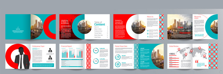 Financial report concept business background Vector Image