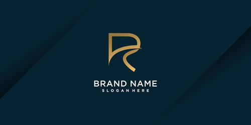 Letter r logo with modern and unique concept Vector Image