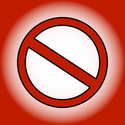 Red warning exclamation mark on a background Vector Image