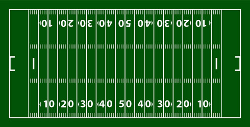 American football field icon Royalty Free Vector Image