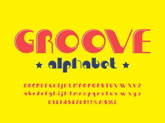 Blocky font Royalty Free Vector Image - VectorStock