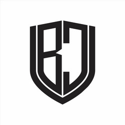 Bc logo monogram circle with piece ribbon style Vector Image