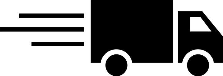 Fast delivery truck icon graphic design template Vector Image