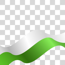 Transparent pakistan independence ribbon riband Vector Image