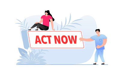 Act now button with cursor pointer click Vector Image
