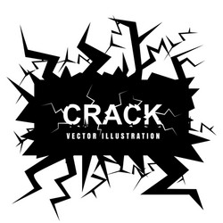 Fracture surface effect or broken collapse frame Vector Image