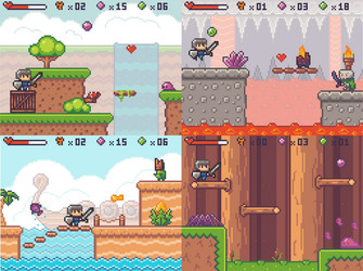 Pixel art cosmic area game location scene Vector Image