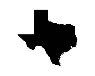 Red dot map of texas Royalty Free Vector Image