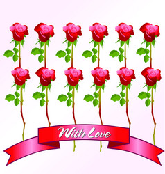 Dozen Roses Vector Images (21)