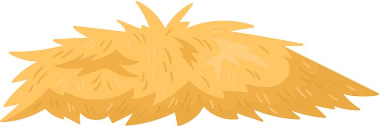 Rectangle farm haystack Royalty Free Vector Image