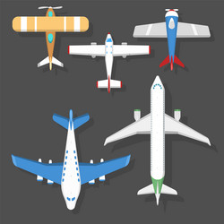 Realistic airplane template Royalty Free Vector Image