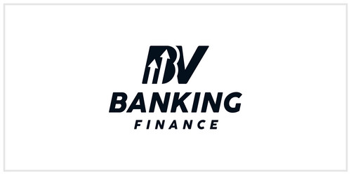 Geometric initial bv logo design Royalty Free Vector Image