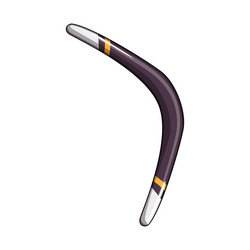 Throwing Boomerang Cartoon Royalty Free Vector Image