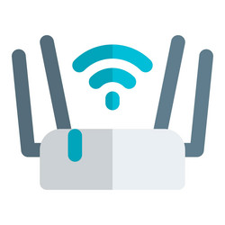 Wifi router to provide internet connection Vector Image