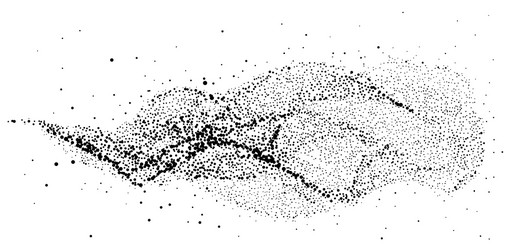 Dust particles in air pollution health Royalty Free Vector
