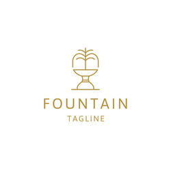 Fountain logo Royalty Free Vector Image - VectorStock