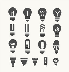 Led light bulb lamp Royalty Free Vector Image - VectorStock