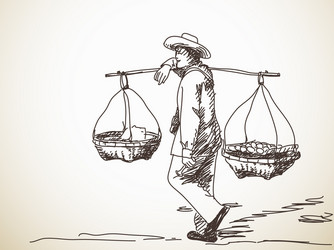 Floating market festival culture of thailand cute Vector Image