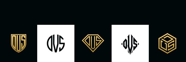 Initial letters hrc logo designs bundle Royalty Free Vector