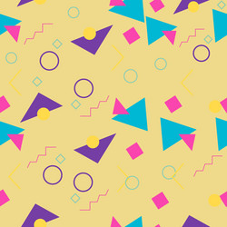 90s and 80s style pattern Royalty Free Vector Image
