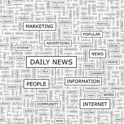 Daily news Royalty Free Vector Image - VectorStock