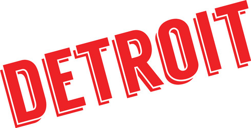 Detroit rubber stamp Royalty Free Vector Image