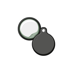 Optical magnifying glass cartoon Royalty Free Vector Image
