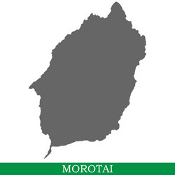 High quality map of island Royalty Free Vector Image