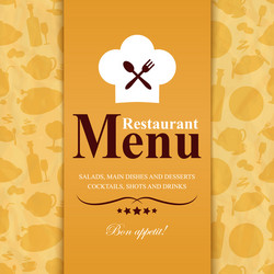 Restaurant menu template Royalty Free Vector Image