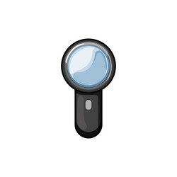Optical magnifying glass cartoon Royalty Free Vector Image