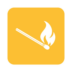 Matches and a matchbox icon Royalty Free Vector Image