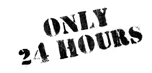 Only 24 hours rubber stamp Royalty Free Vector Image