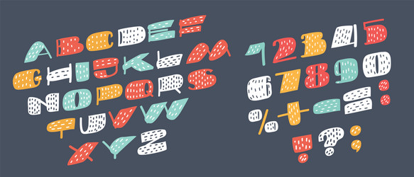 Slanted Font Vector Images (over 350)