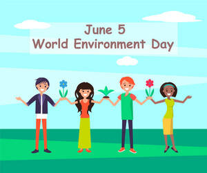 World environment day social media stories Vector Image