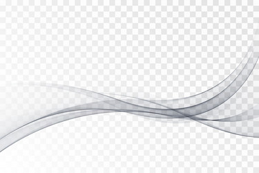 Abstract gray transparent wave light wave Vector Image