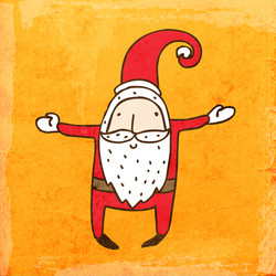 Father christmas cartoon Royalty Free Vector Image