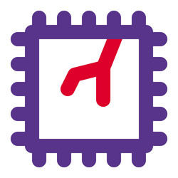 Hardware failure due to a broken chip Royalty Free Vector