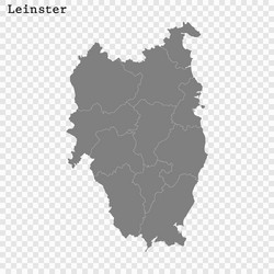 High quality map ulster is a province Royalty Free Vector