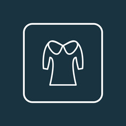 Puritan collar icon line symbol premium quality Vector Image