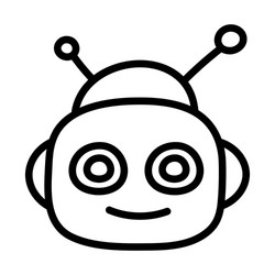 Chatbot emoji Royalty Free Vector Image - VectorStock