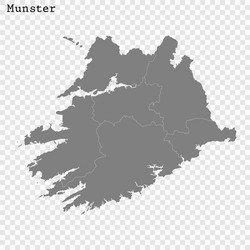 High quality map ulster is a province Royalty Free Vector