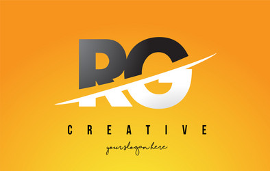 Rg r g letter logo with zebra lines texture Vector Image