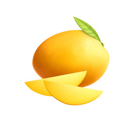 Realistic Mango Royalty Free Vector Image Vectorstock