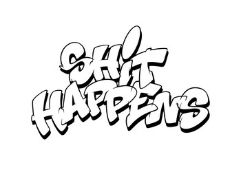 Street graffiti street art urban word Royalty Free Vector