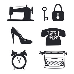 Shoes repair manufacturing set Royalty Free Vector Image