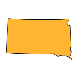 South Dakota State Shape Vector Images (over 210)