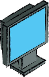 Computer screen 3d Royalty Free Vector Image - VectorStock