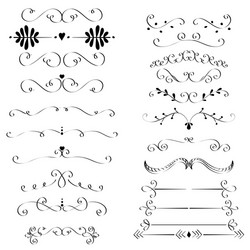 Calligraphy Curls Vector Images (over 10,000)