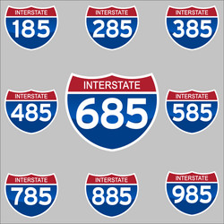 Interstate Signs Vector Images (over 1,600)